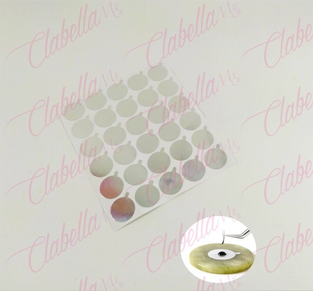 Sticker para pegamento de pestañas 30 piezas por planilla aprox de ...